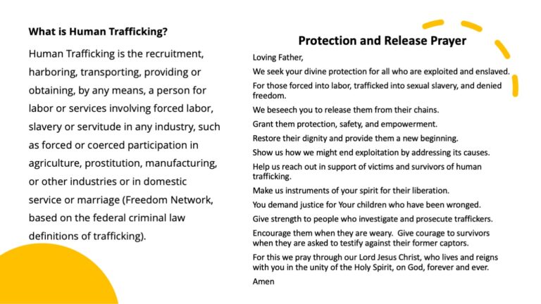 SOS Human Trafficking Ministry – St. Timothy Catholic Church | Lutz, FL