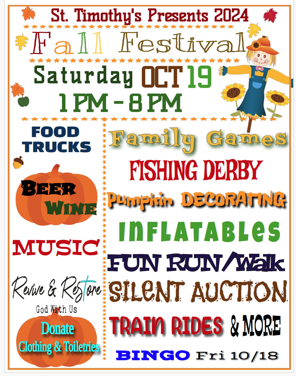 2024 Fall Festival – St. Timothy Catholic Church | Lutz, FL